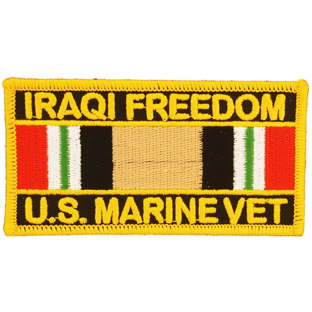 Buy in Bulk - Eagle Emblems Patch-Iraqi Freedom USMC Service Ribbon (4 ...