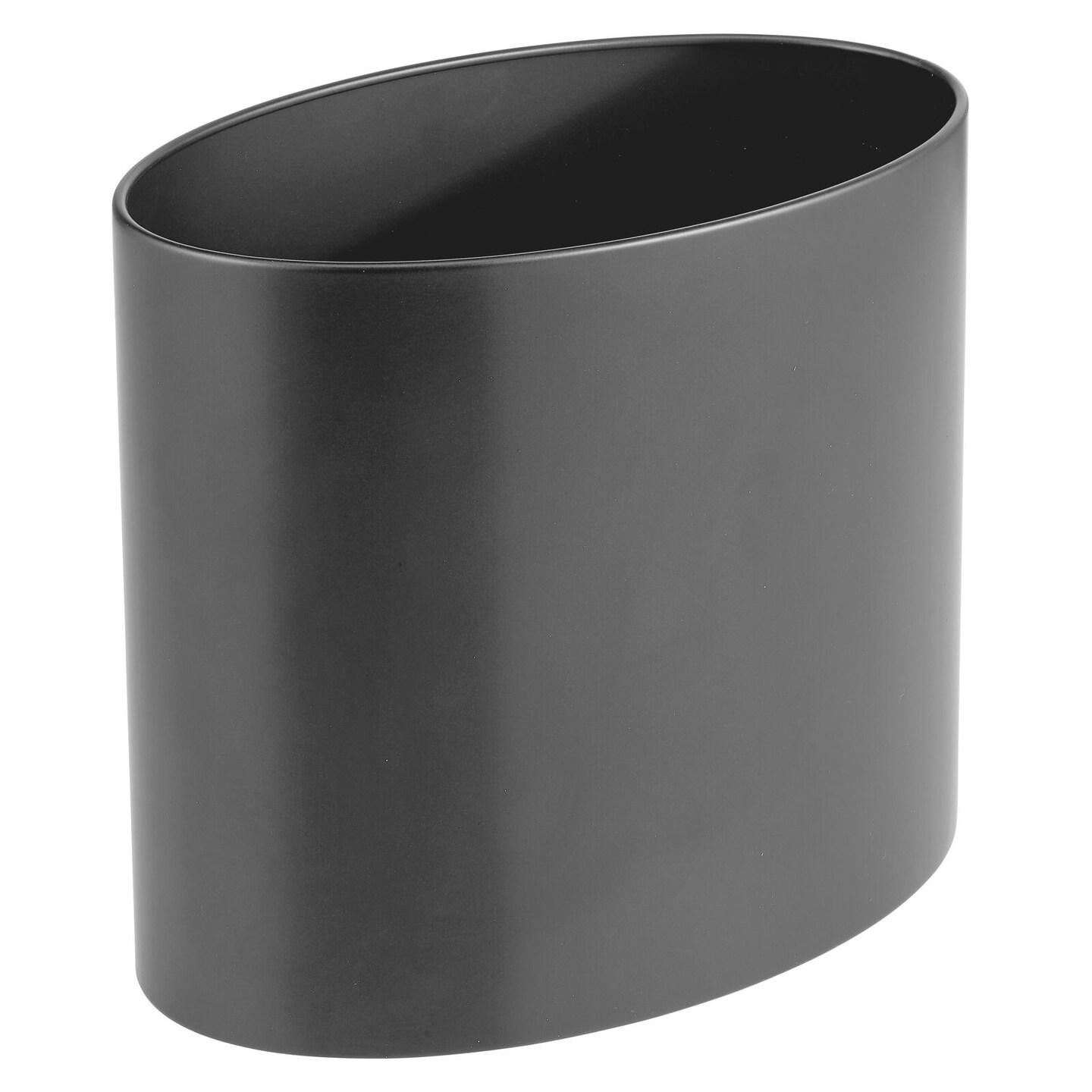 MDesign Oval Slim Metal Small Trash Can Wastebasket Michaels MDesign Oval Slim Metal Small Trash Can Wastebasket Michaels