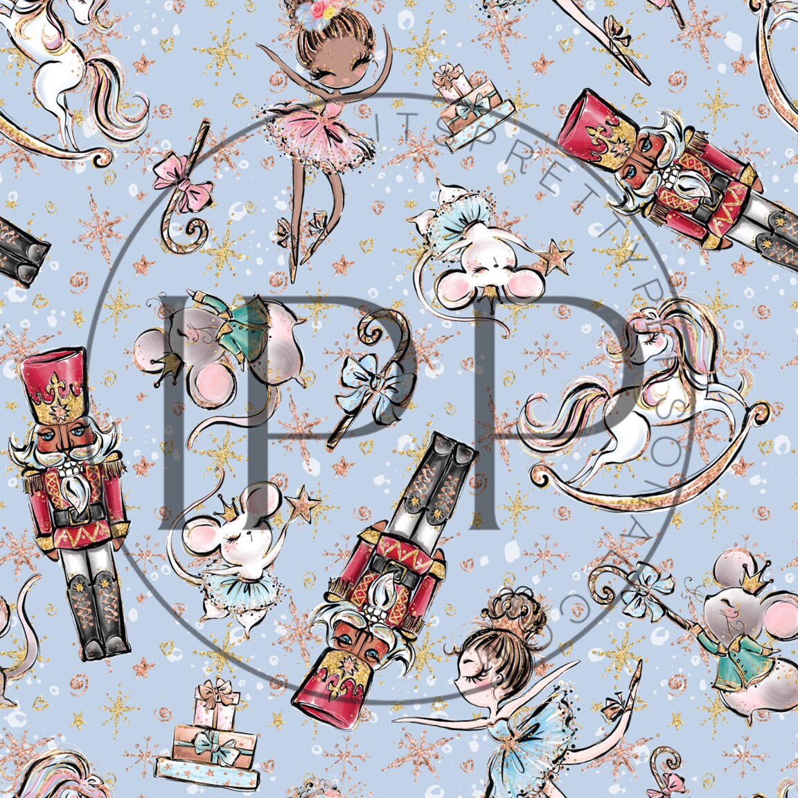 #172 CLEAR Nutcracker Pastel Christmas 12x12 Pattern Vinyl | Michaels