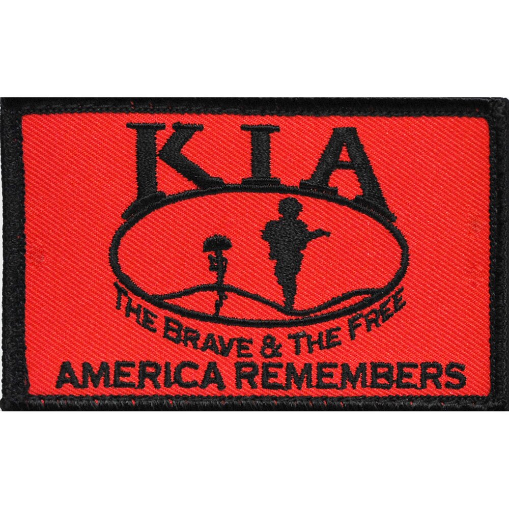 Eagle Emblems PM3842V Patch-Kia, Honor Flag, Red (Velcro) (3-1/2 ...