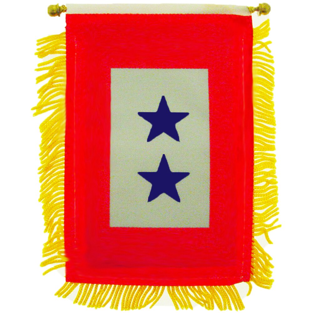 Eagle Emblems Mini-Banner Family Member In Service (2 Star) (3"X5 ...