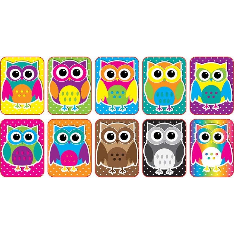 Non-Magnetic Mini Whiteboard Erasers, Color Owls, Pack of 10 | Michaels