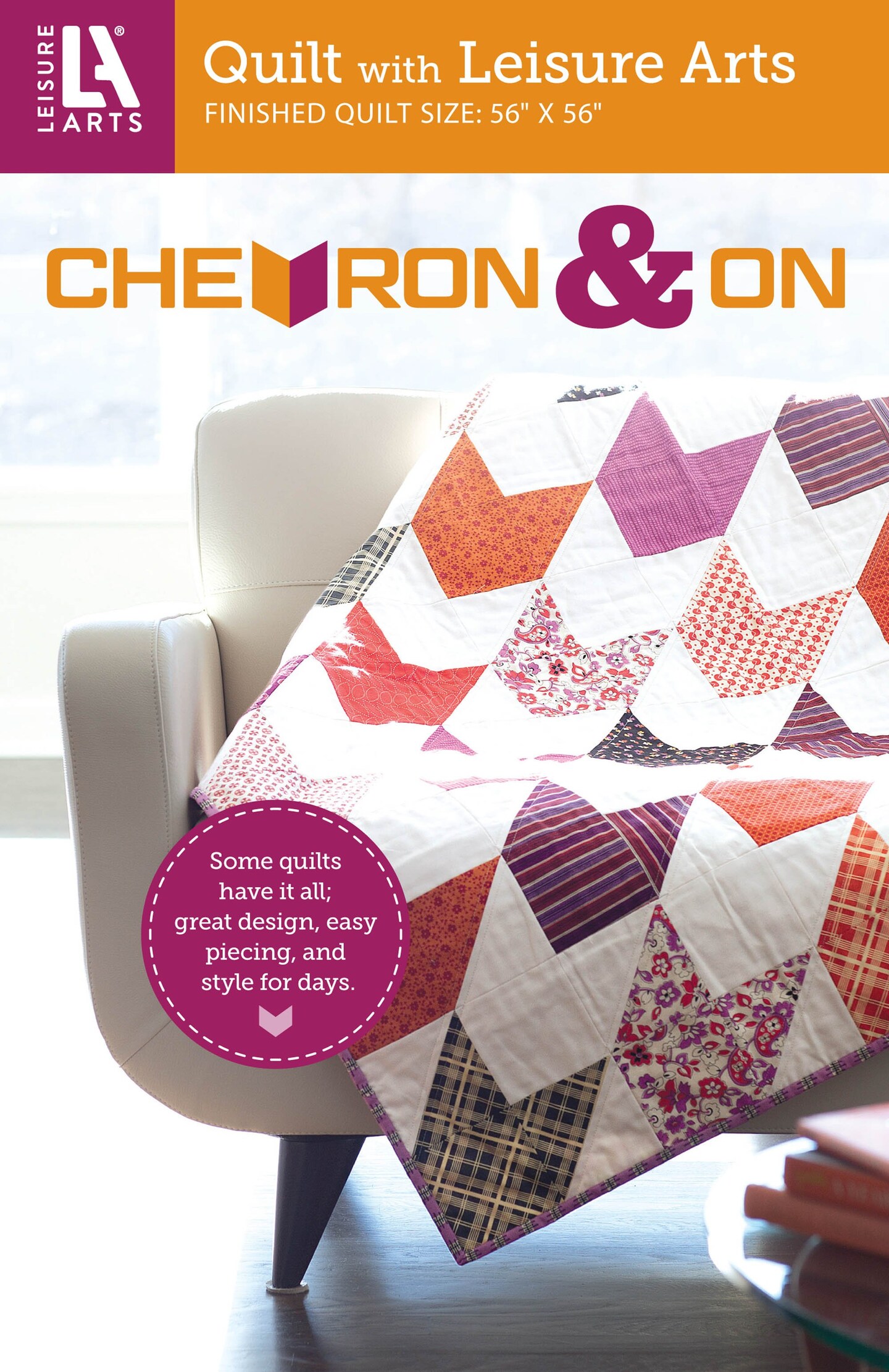 Leisure Arts Chevron and On Quilting Pattern | Michaels
