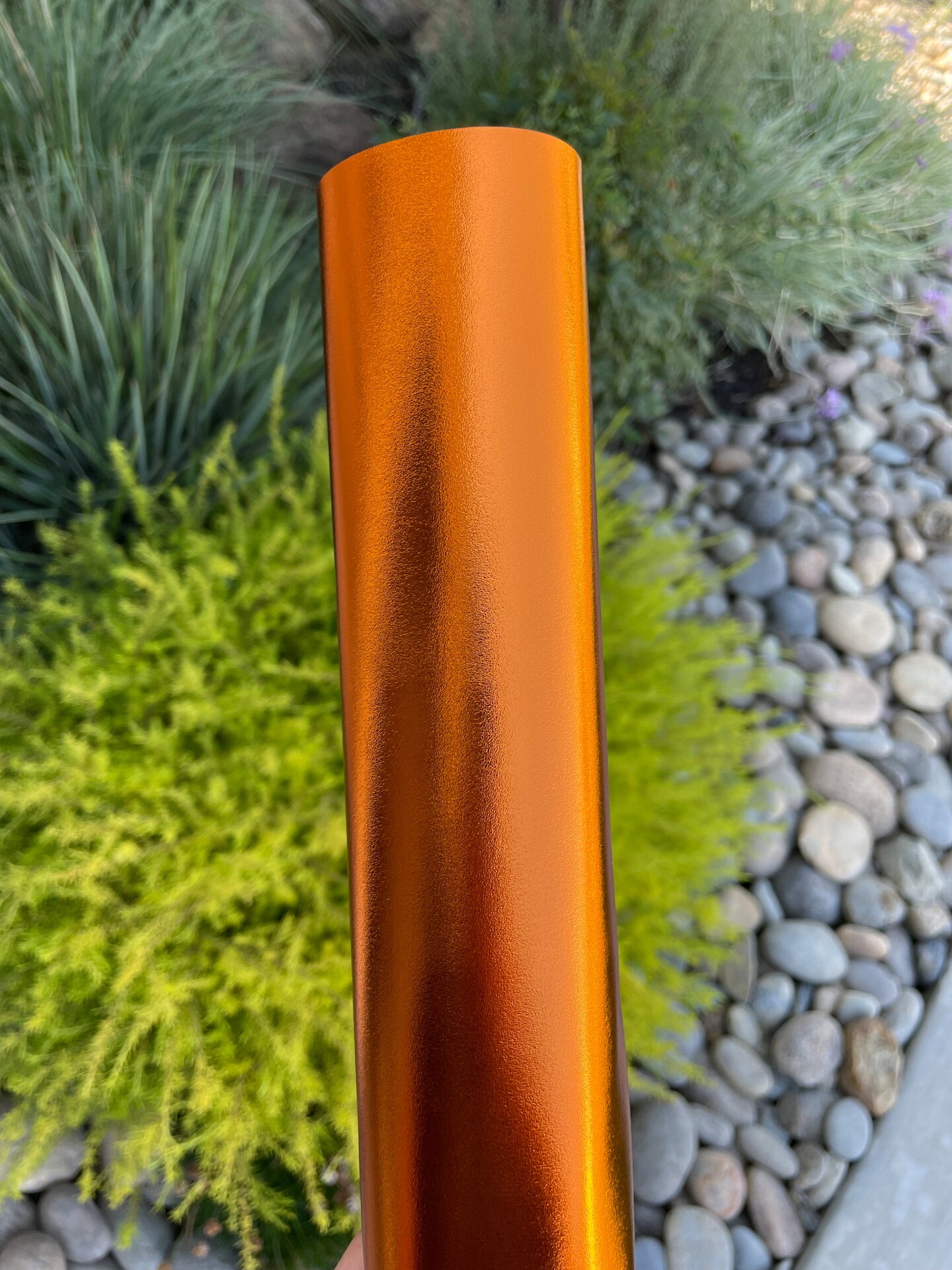 Orange Metallic Shimmer Vinyl | Michaels