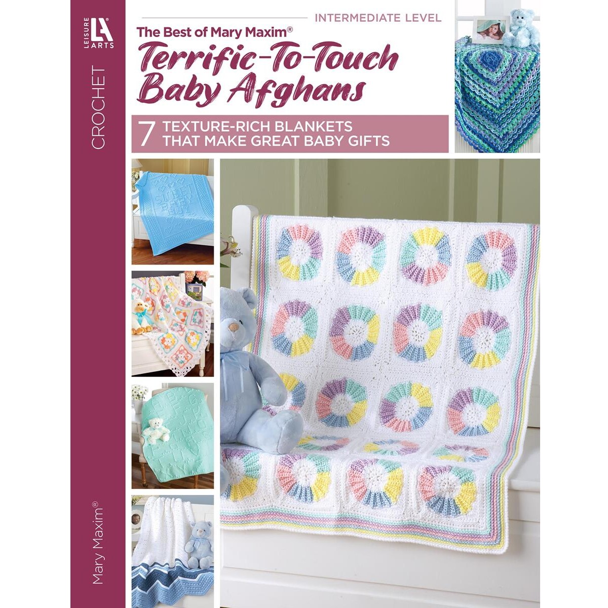 Leisure Arts Terrific To Touch Baby Afghans Crochet Book, Textured Baby ...