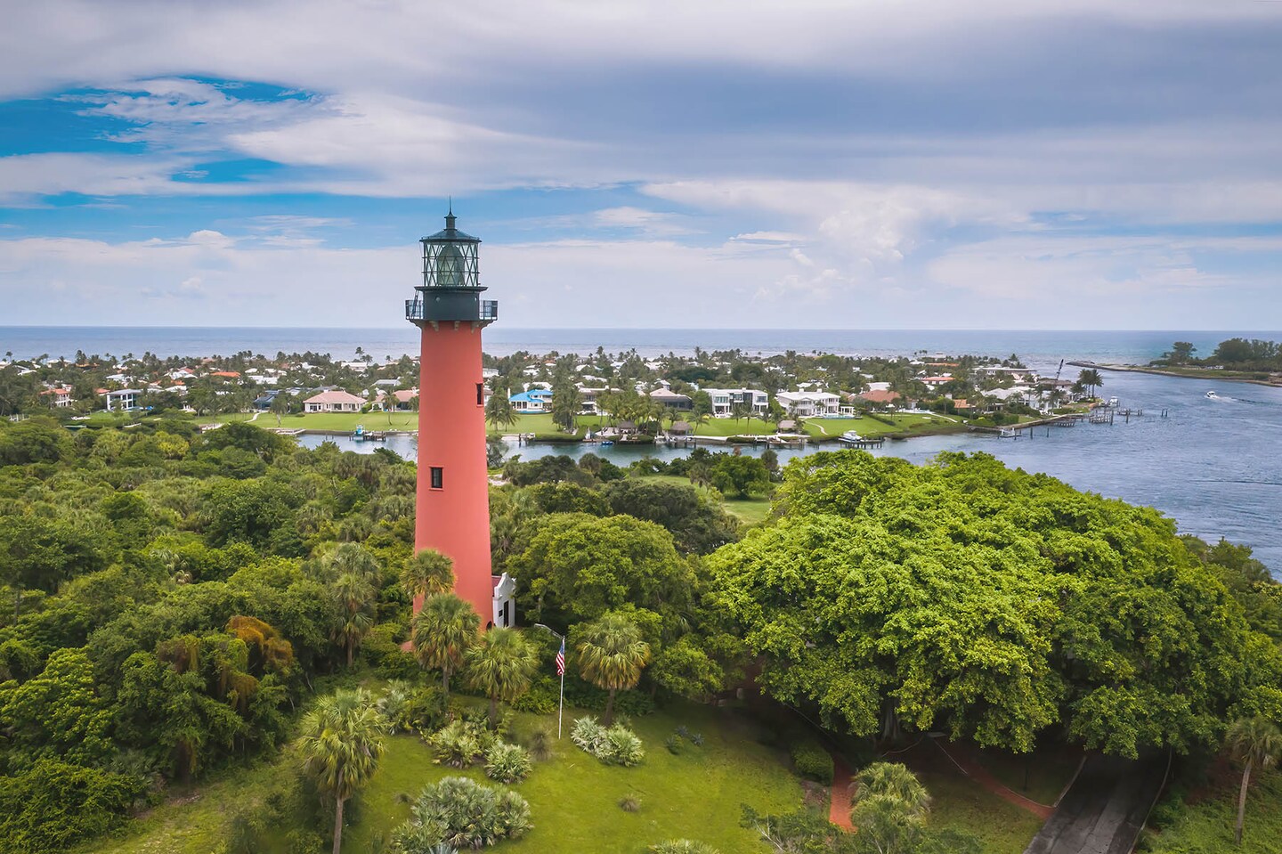 Jupiter Inlet Lighthouse - Fine Art Photograph Print - Aerial Drone ...