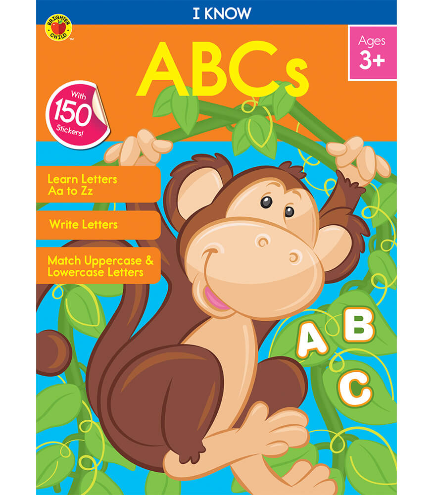 Carson Dellosa – I Know ABCs Workbook for PK, 1st Grade, 64 Pages with ...