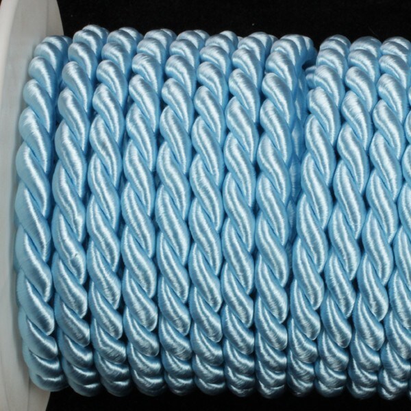 The Ribbon People Sky Blue Braided Cording Wired Craft Ribbon 0.25" x ...