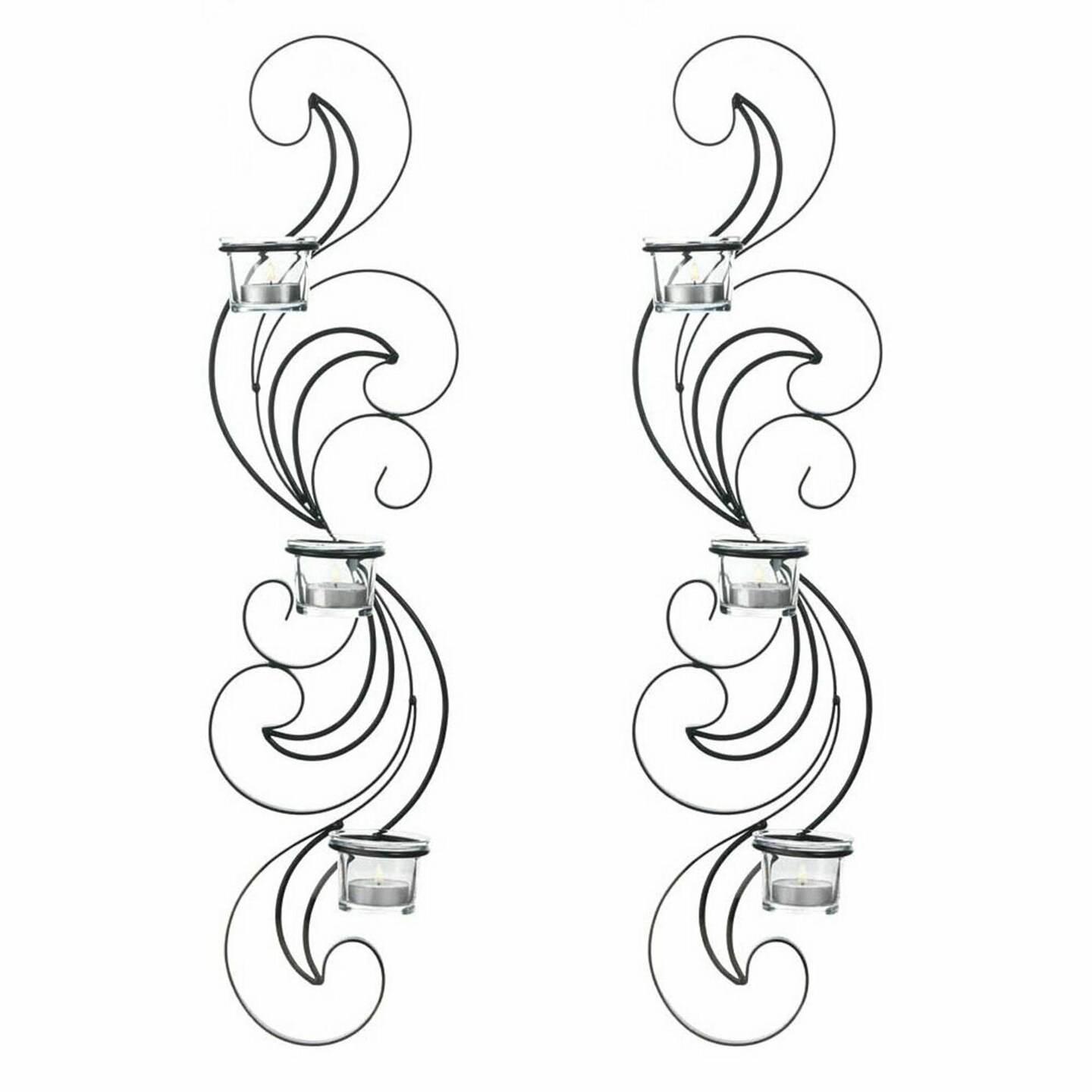 Accent Plus Home Decorative Flourishing Candle Sconce Pair | Michaels