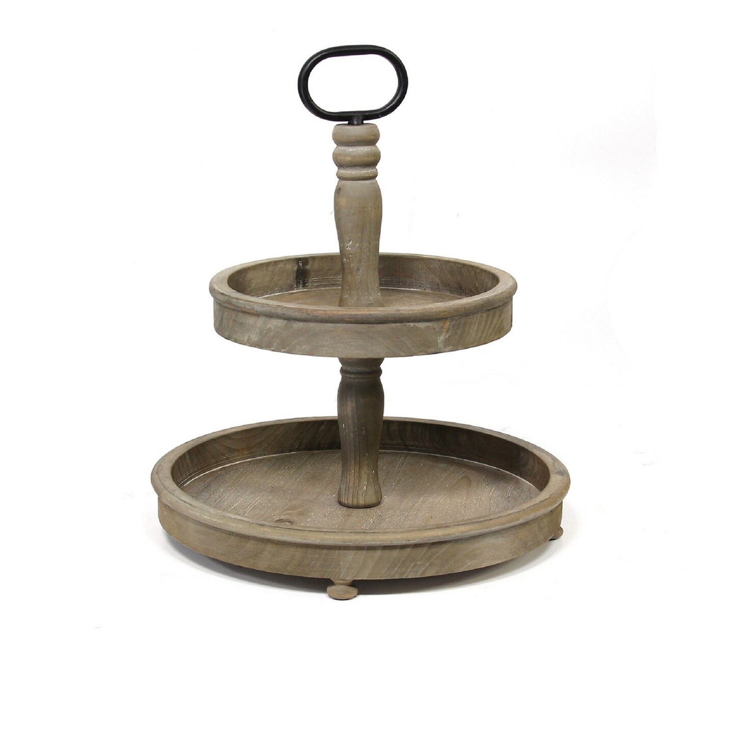 Contemporary Home Living 19.5" Brown Two Tier Decorative Stand | Michaels