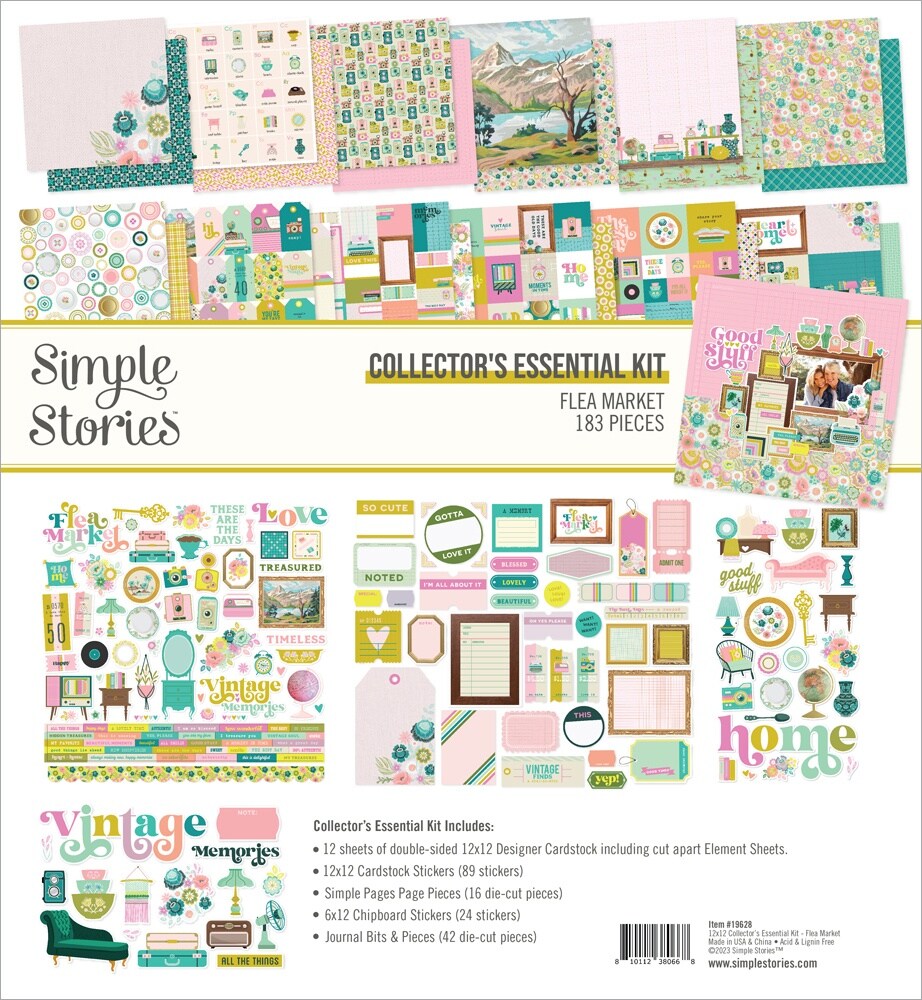 Simple Stories Collector's Essential Kit 12"X12"-Flea Market | Michaels