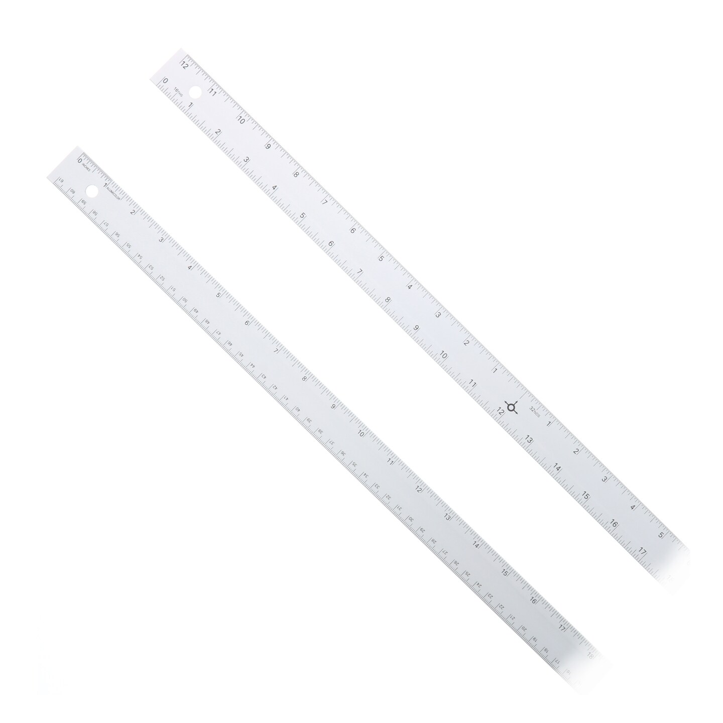 Alumicolor Straightedge with Center Finding Back, 24