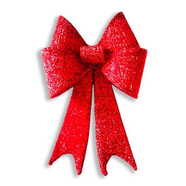 Queens of Christmas 30 in. Christmas Glitter Mesh Bow, Red | Michaels