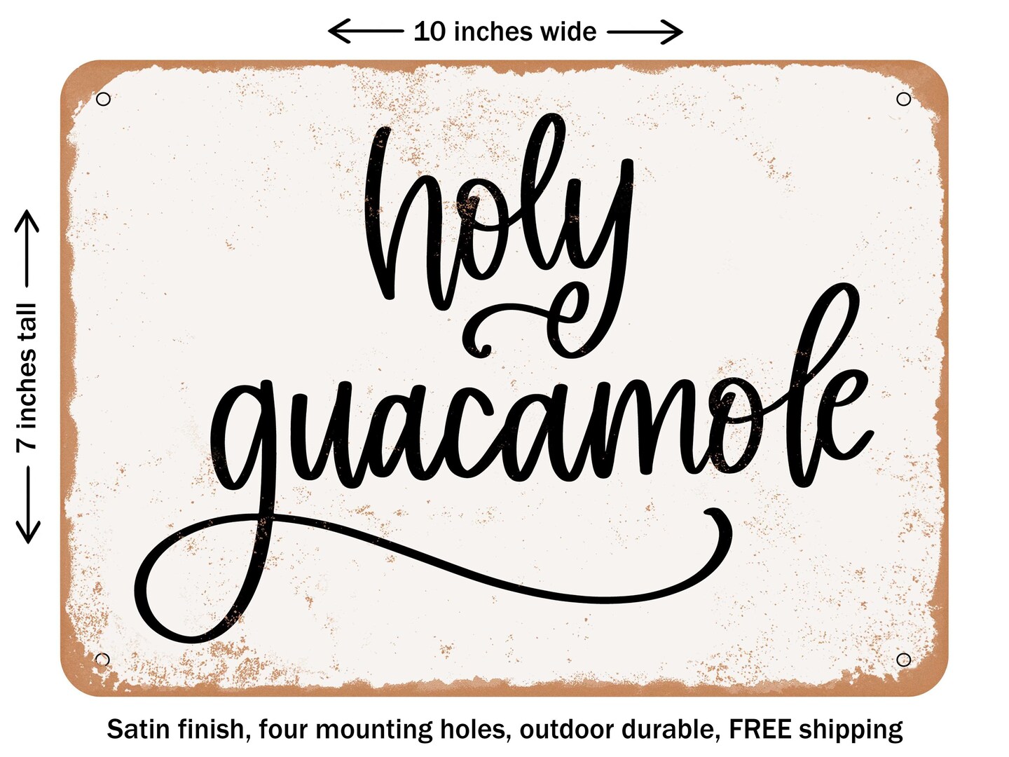 DECORATIVE METAL SIGN - Holy Guacamole - 2 - Vintage Rusty Look | Michaels