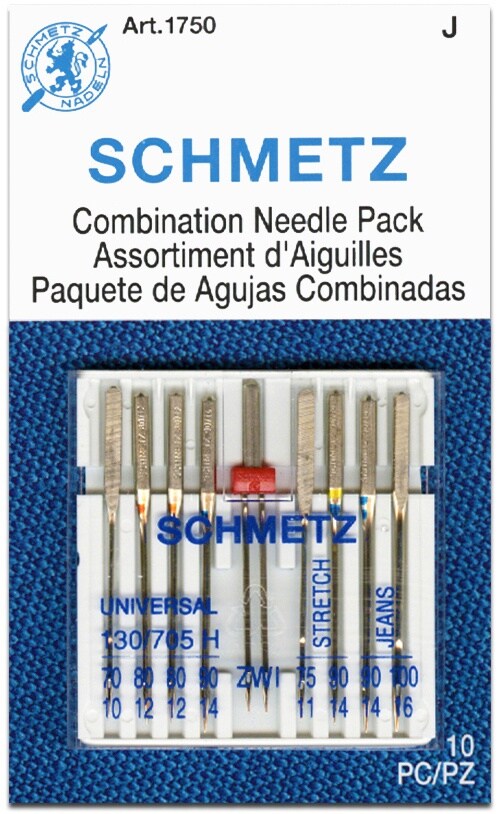 Schmetz Combination Pack Machine Needles-Assorted 9/Pkg | Michaels