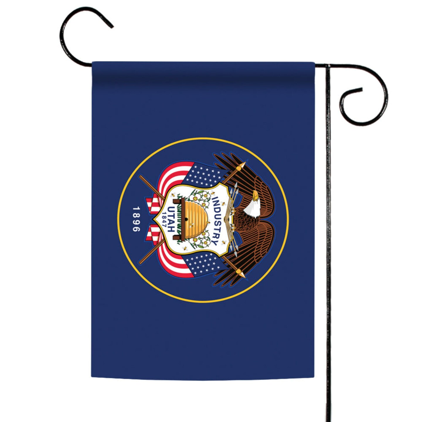 Toland Home Garden Blue and Brown Utah State Outdoor Garden Flag 18" x ...
