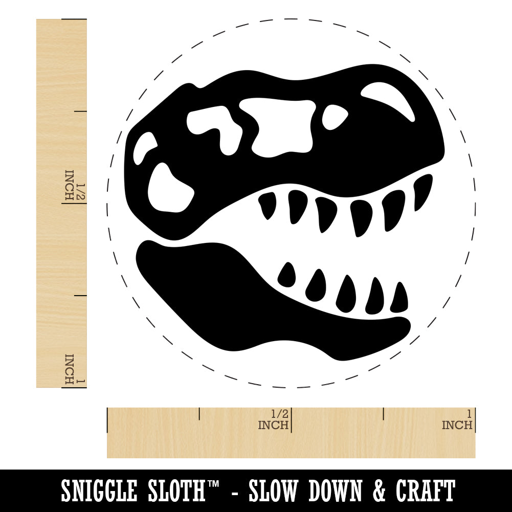 Tyrannosaurus Rex Skull Fossil Self-Inking Rubber Stamp for Stamping ...