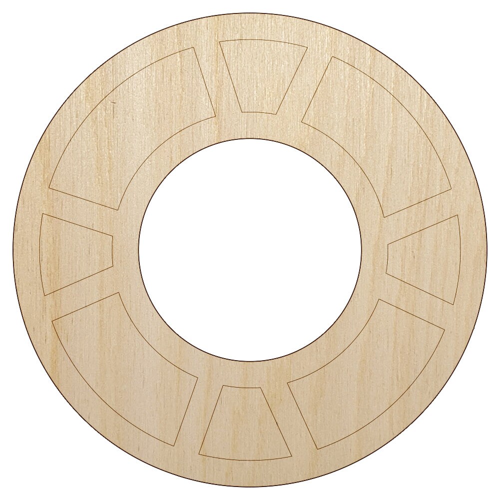 Life Preserver Summer Unfinished Wood Shape Piece Cutout for DIY Craft ...