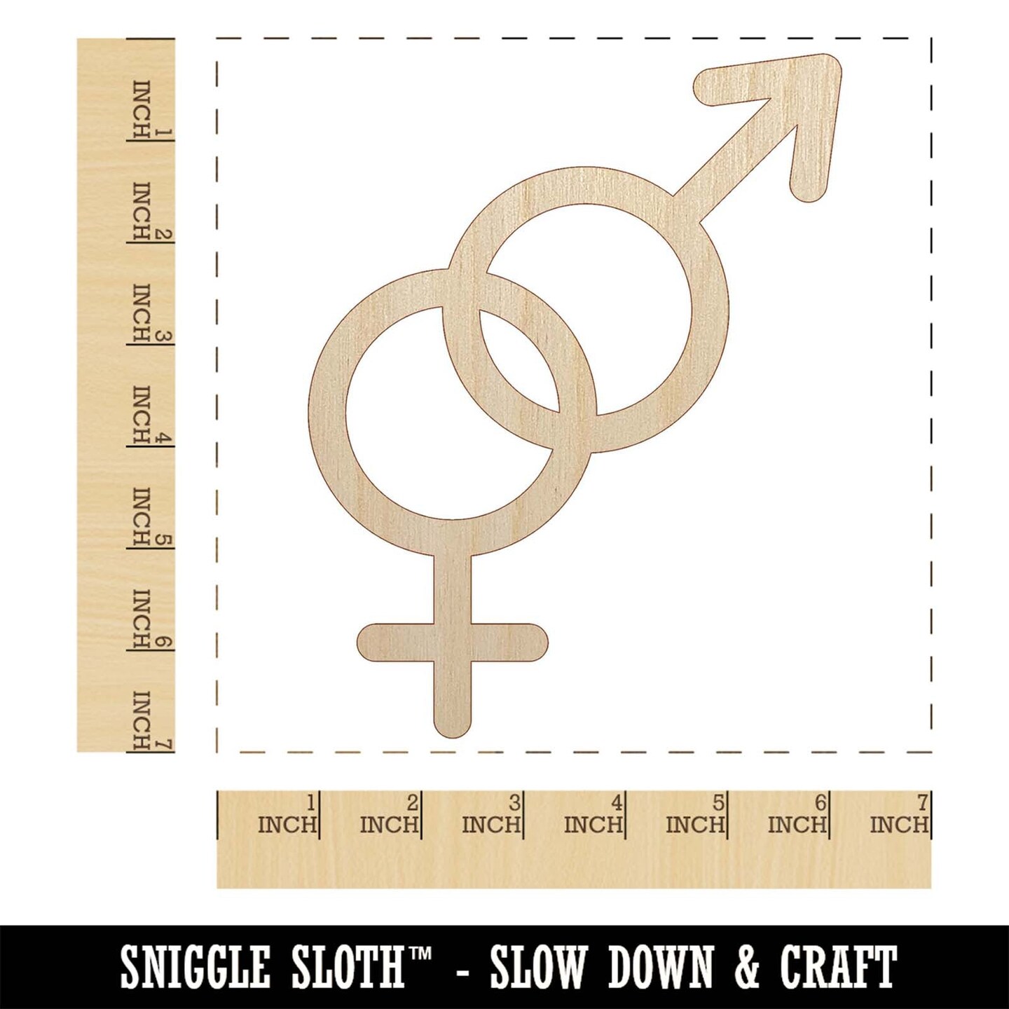 Interlocked Male and Female Sign Heterosexuality Gender Symbol ...