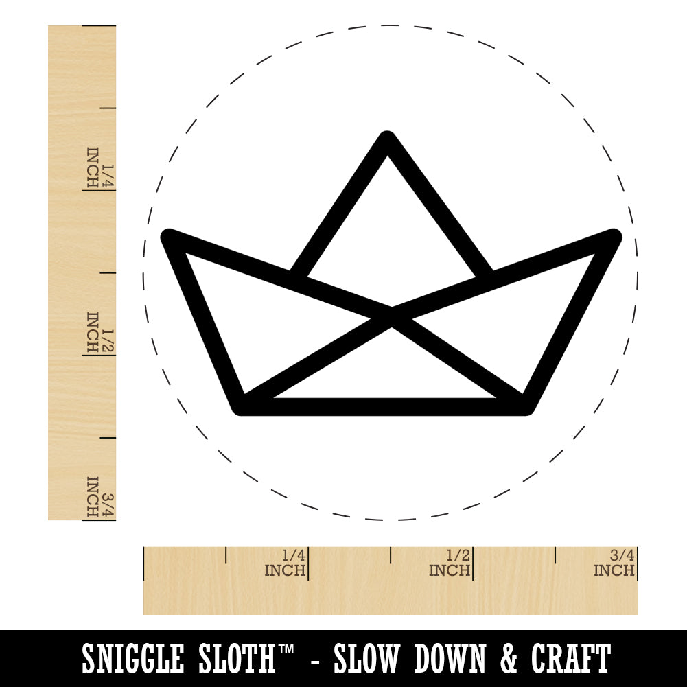 Paper Boat Ship Self-Inking Rubber Stamp for Stamping Crafting Planners ...
