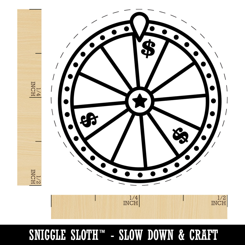 Lottery Wheel Self-Inking Rubber Stamp Ink Stamper for Stamping ...