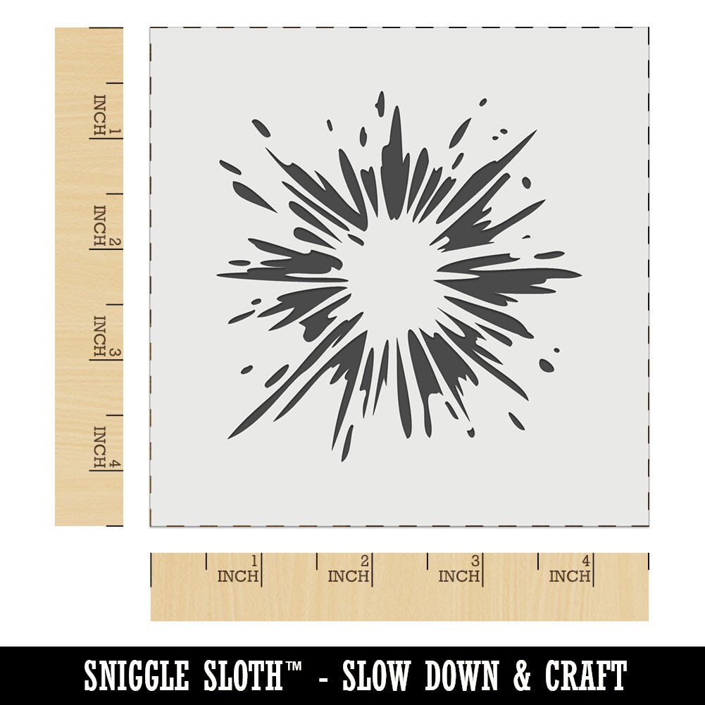 Explosion Splash Streaks Wall Cookie DIY Craft Reusable Stencil | Michaels