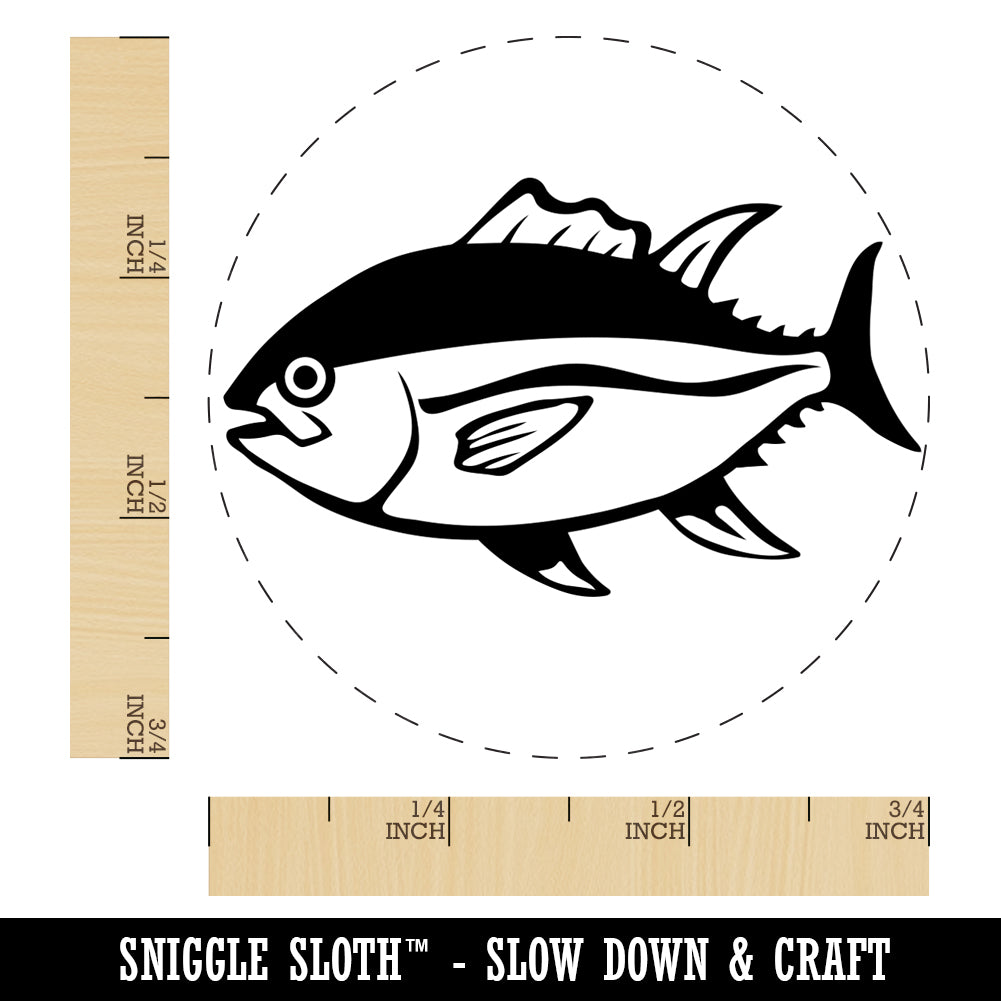 Bluefin Tuna Fish Fishing Self-Inking Rubber Stamp for Stamping ...