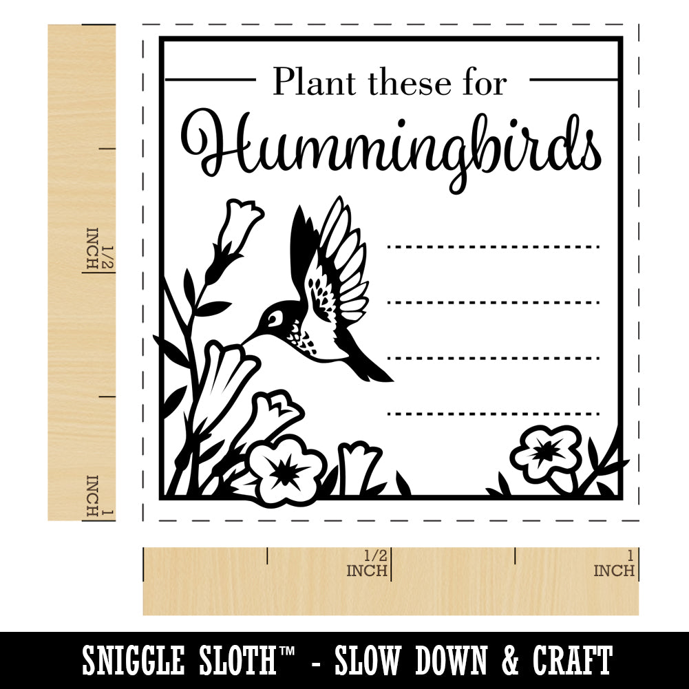 Plant These for Hummingbirds Flowers Pollinators Garden Seeds Label ...