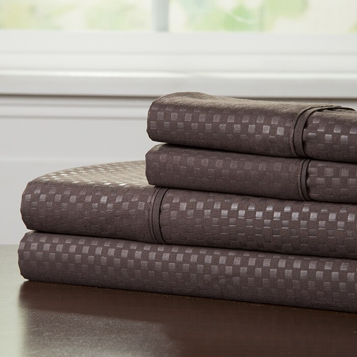Lavish Home Embossed Sheet Set - Chocolate - Queen | Michaels