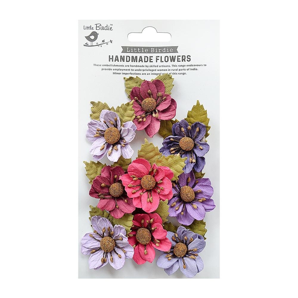 Little Birdie Wendy Paper Flowers 9/Pkg | Michaels