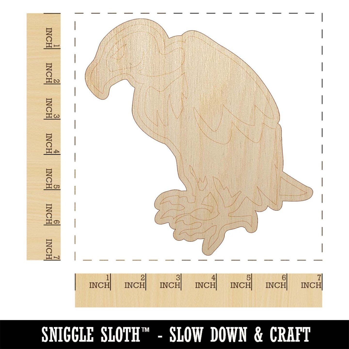 Condor Vulture Bird Unfinished Wood Shape Piece Cutout for DIY Craft ...