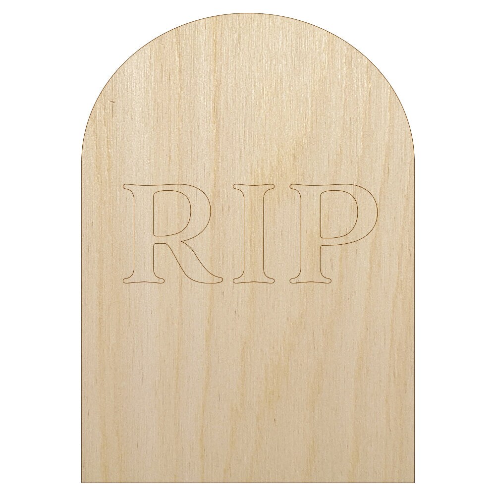 Tombstone RIP Halloween Unfinished Wood Shape Piece Cutout for DIY ...