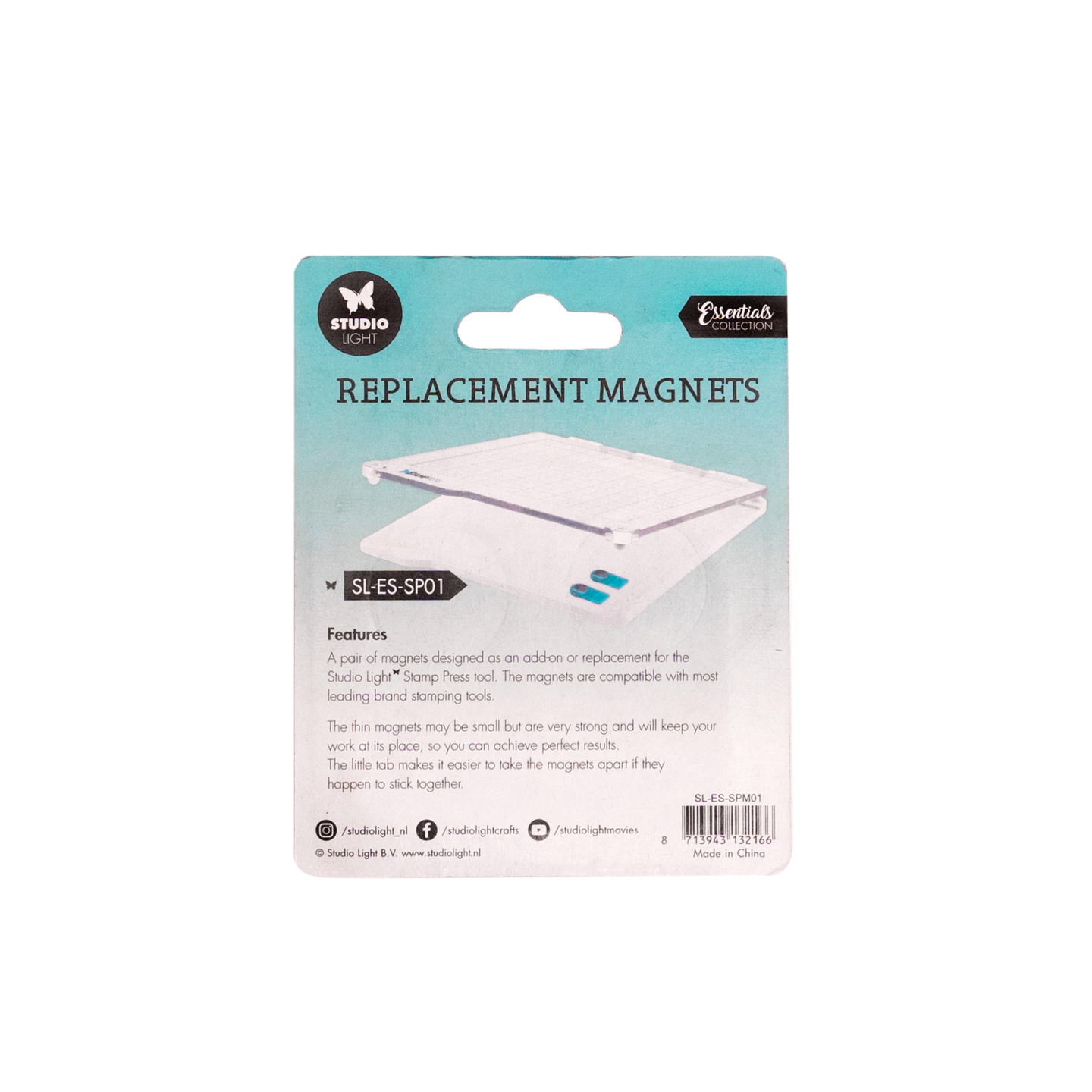 Studio Light SL Stamp Press Magnets Essential Tools 45x23x3mm 2 PCS nr ...
