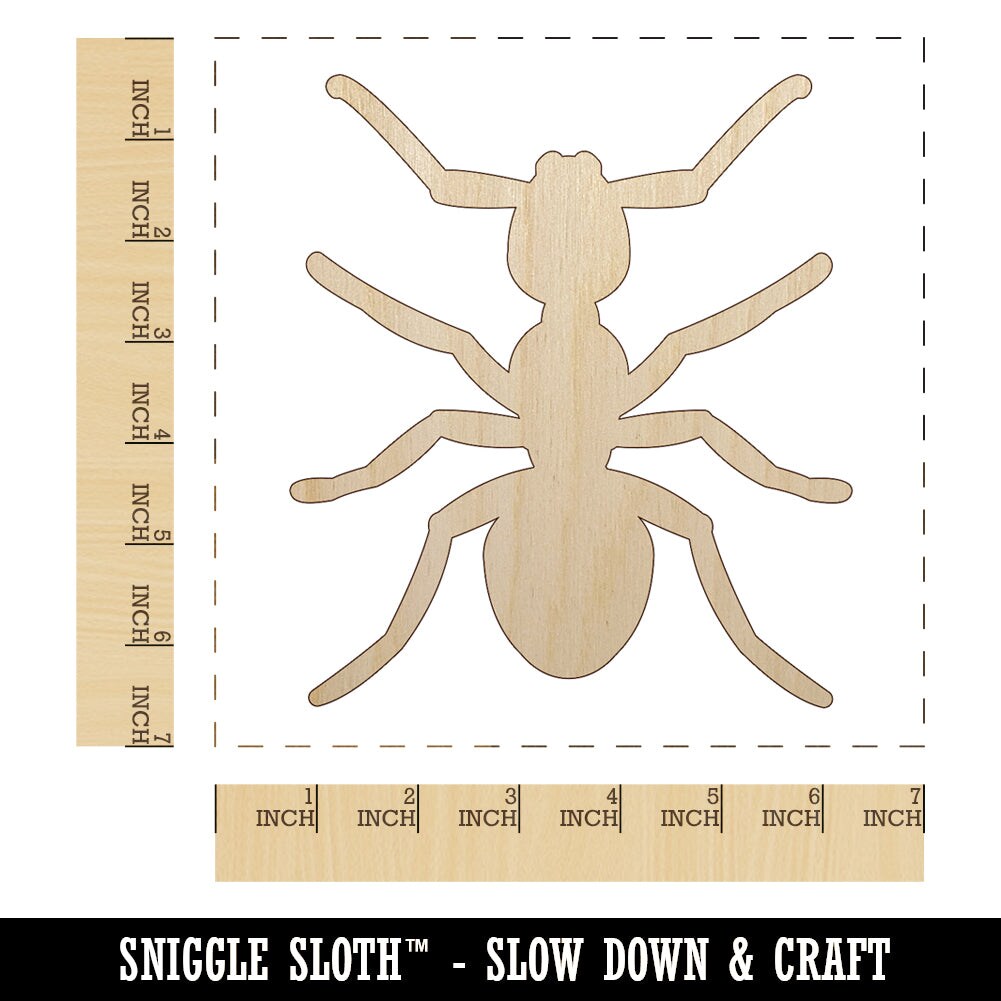Ant Bug Unfinished Wood Shape Piece Cutout for DIY Craft Projects ...