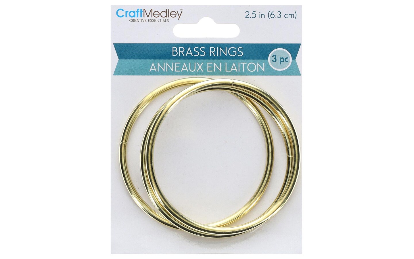 Multicraft Brass Rings 2.5" 3Pc | Michaels