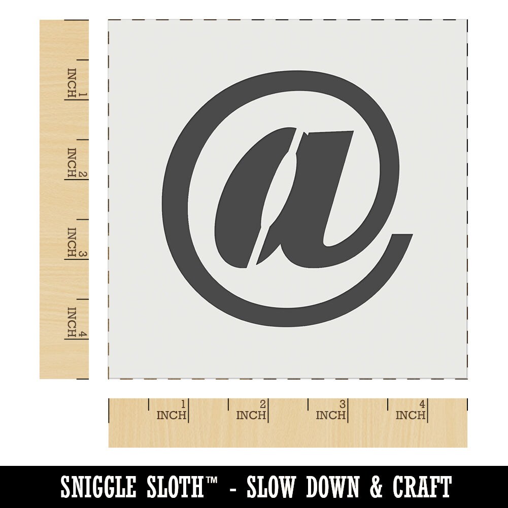 At Email Symbol Wall Cookie DIY Craft Reusable Stencil | Michaels