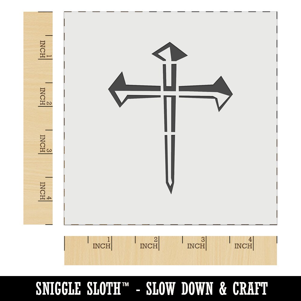 Three 3 Nails Cross Christian Stylized Wall Cookie DIY Craft Reusable ...