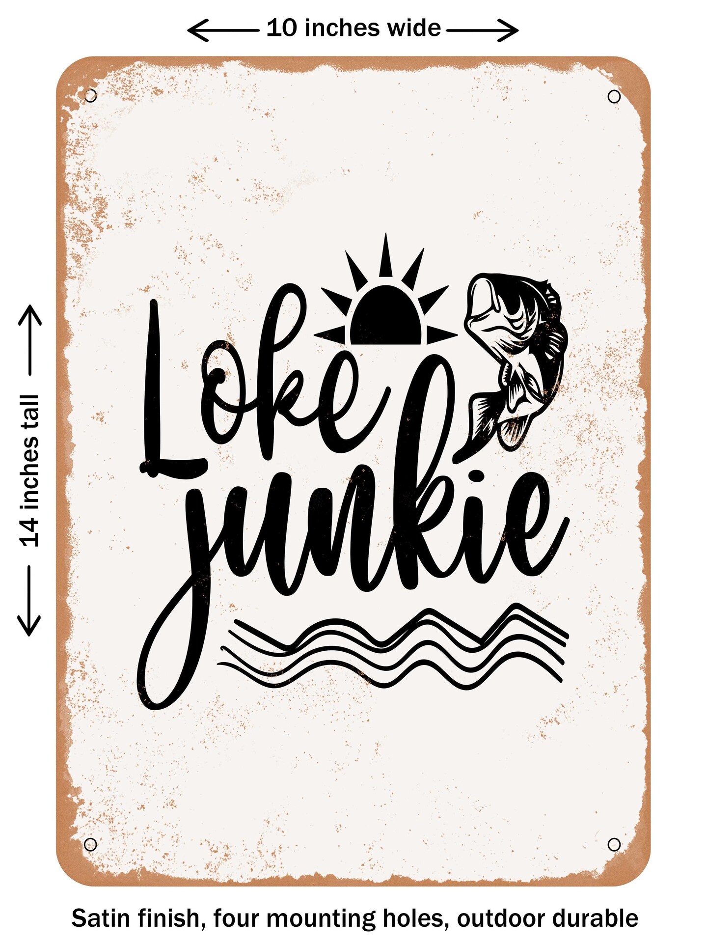 DECORATIVE METAL SIGN - Loke Junkie - Vintage Rusty Look | Michaels