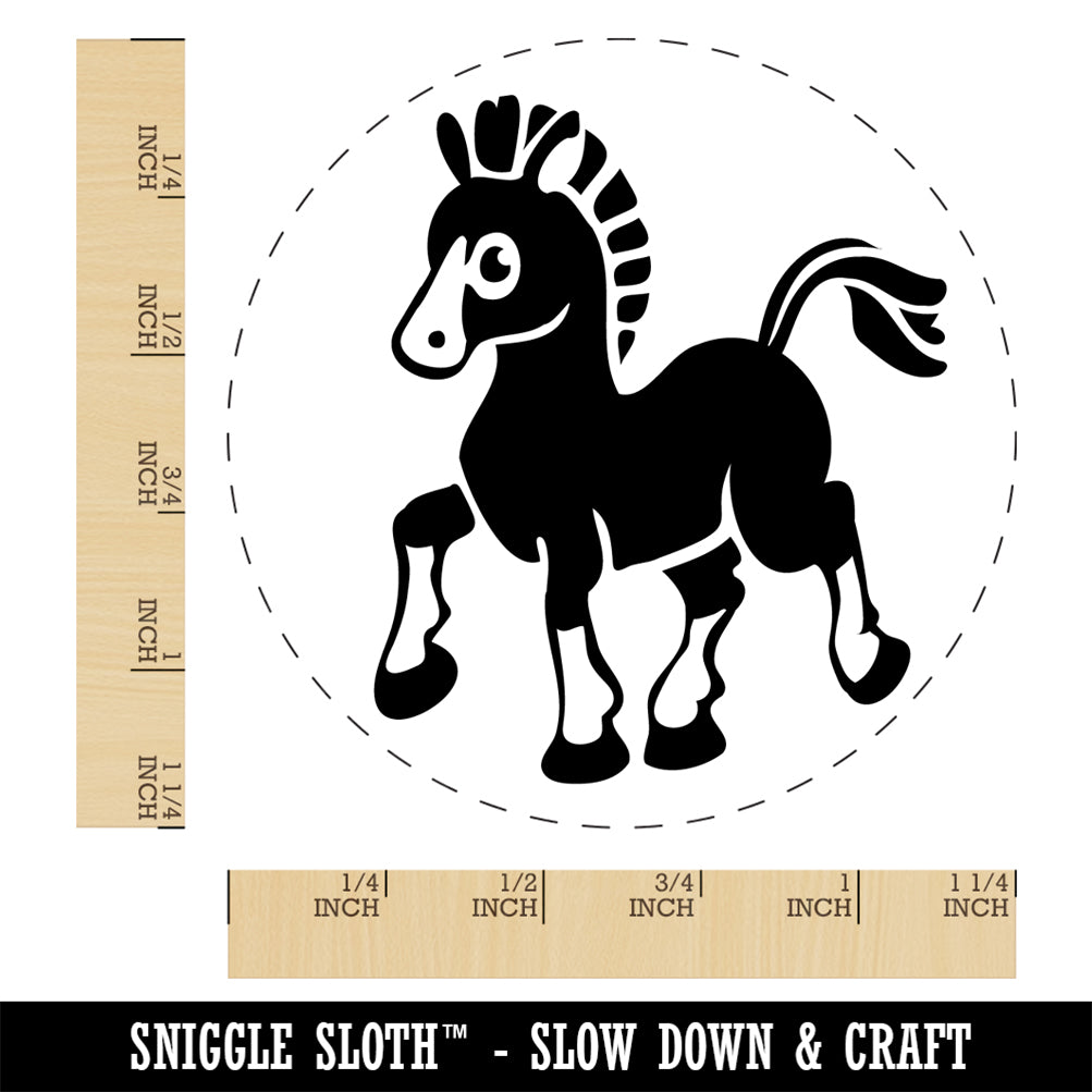Prancing Pony Horse Mule Self-Inking Rubber Stamp Ink Stamper for ...