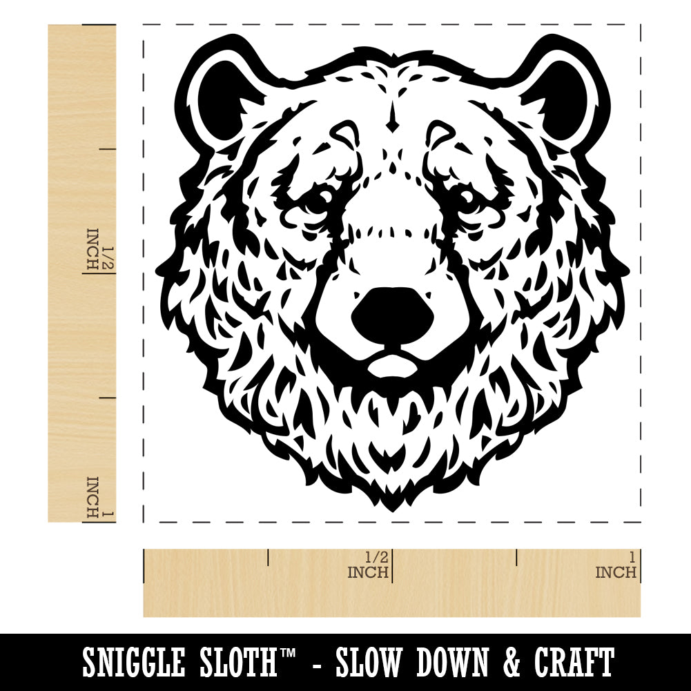 Realistic Black Bear Head Self-Inking Rubber Stamp Ink Stamper | Michaels