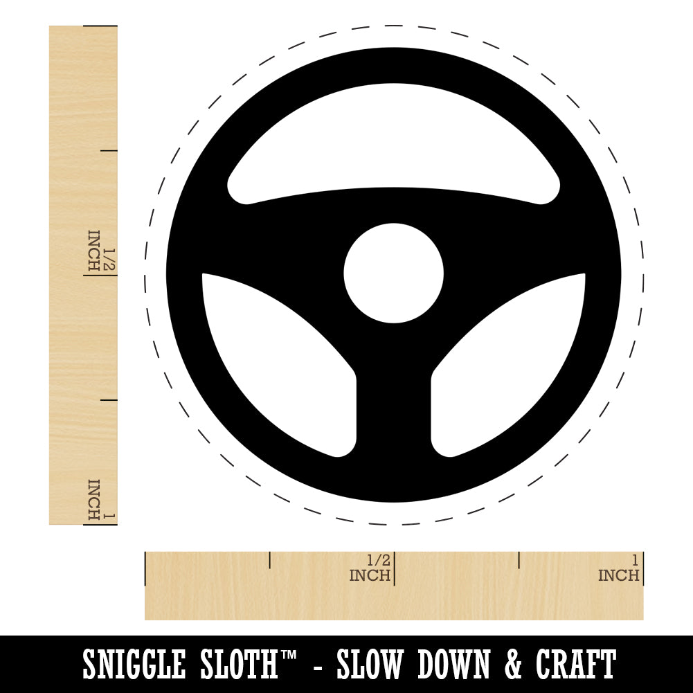Car Steering Wheel for Driving Self-Inking Rubber Stamp for Stamping ...