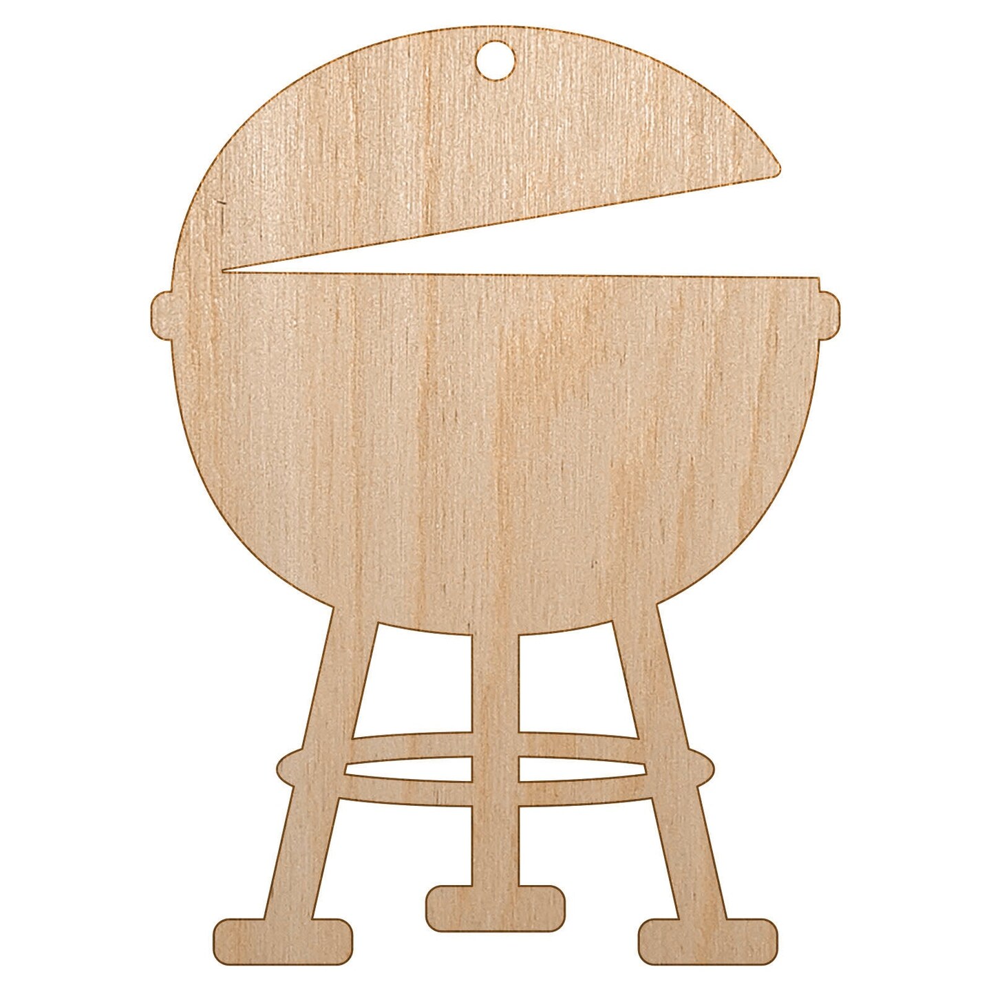 BBQ Barbecue Grill Unfinished Craft Wood Holiday Christmas Tree DIY Pre ...