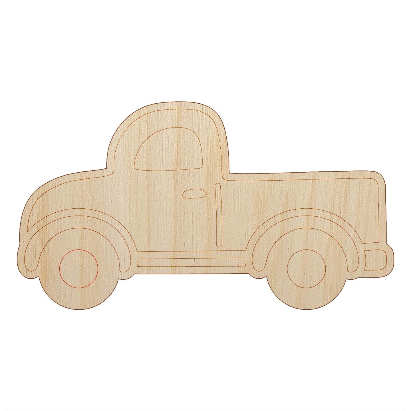 Cute Truck Unfinished Wood Shape Piece Cutout for DIY Craft Projects ...