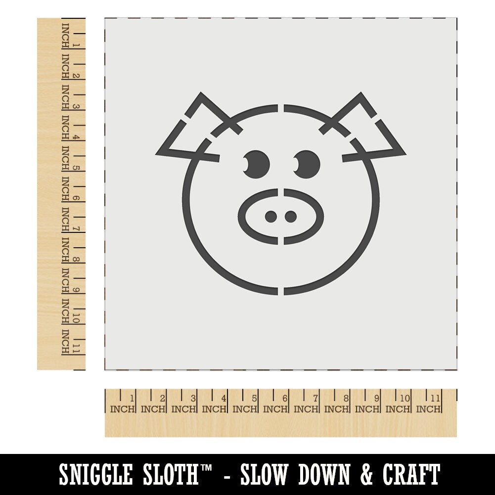 Cute Pig Face Wall Cookie DIY Craft Reusable Stencil | Michaels