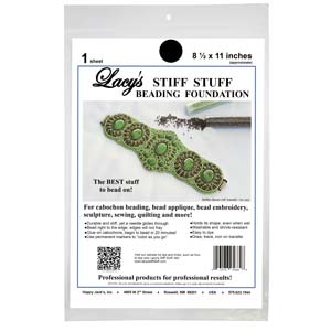 Lacy's Stiff Stuff 8.5 x 11 inches Beading Foundation, Black (1 sheet ...