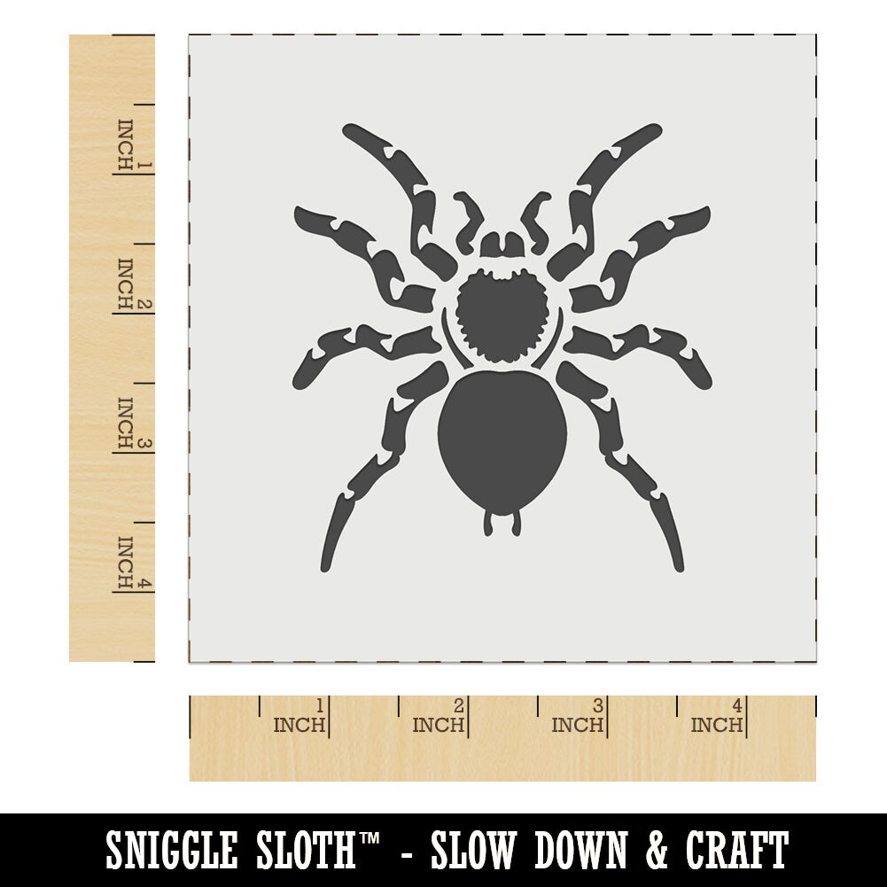 Tarantula Spider Arachnid Bug Wall Cookie DIY Craft Reusable Stencil ...