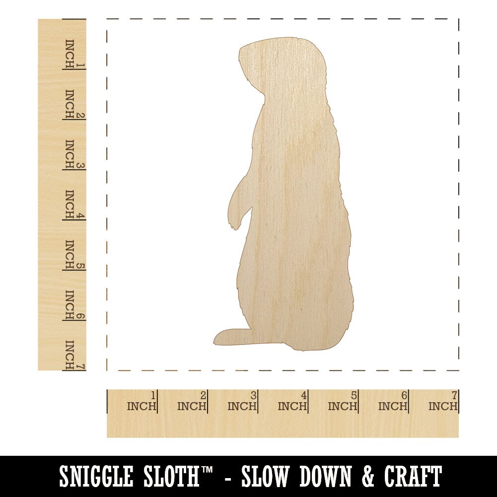 Gopher Solid Unfinished Wood Shape Piece Cutout for DIY Craft Projects ...