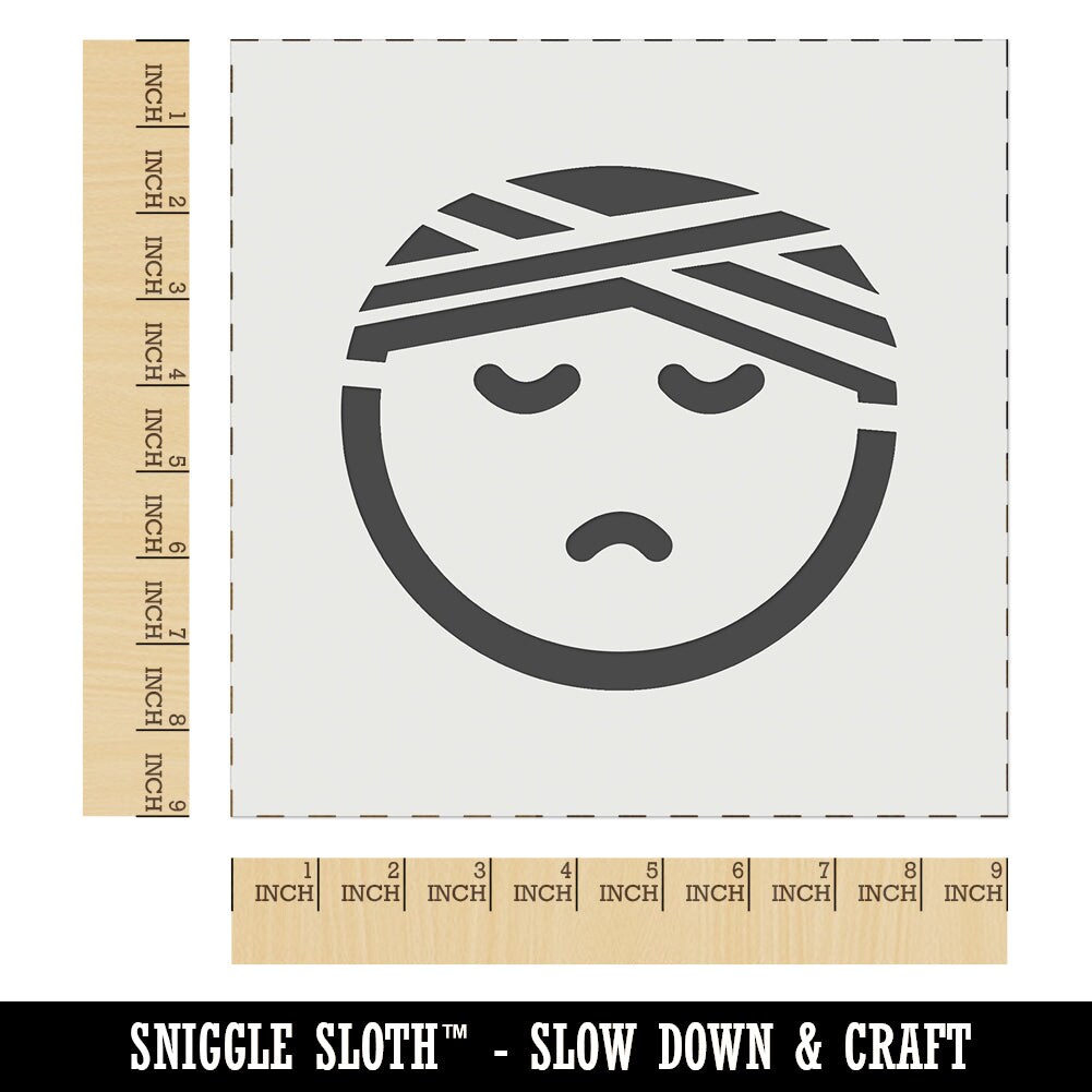 Sick Ill Face Hospital Bandage Emoticon Wall Cookie DIY Craft Reusable ...