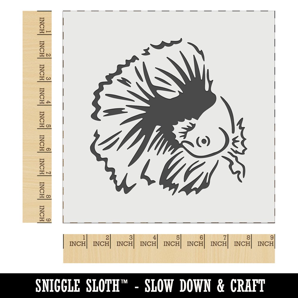 Fancy Betta Fish Wall Cookie DIY Craft Reusable Stencil | Michaels