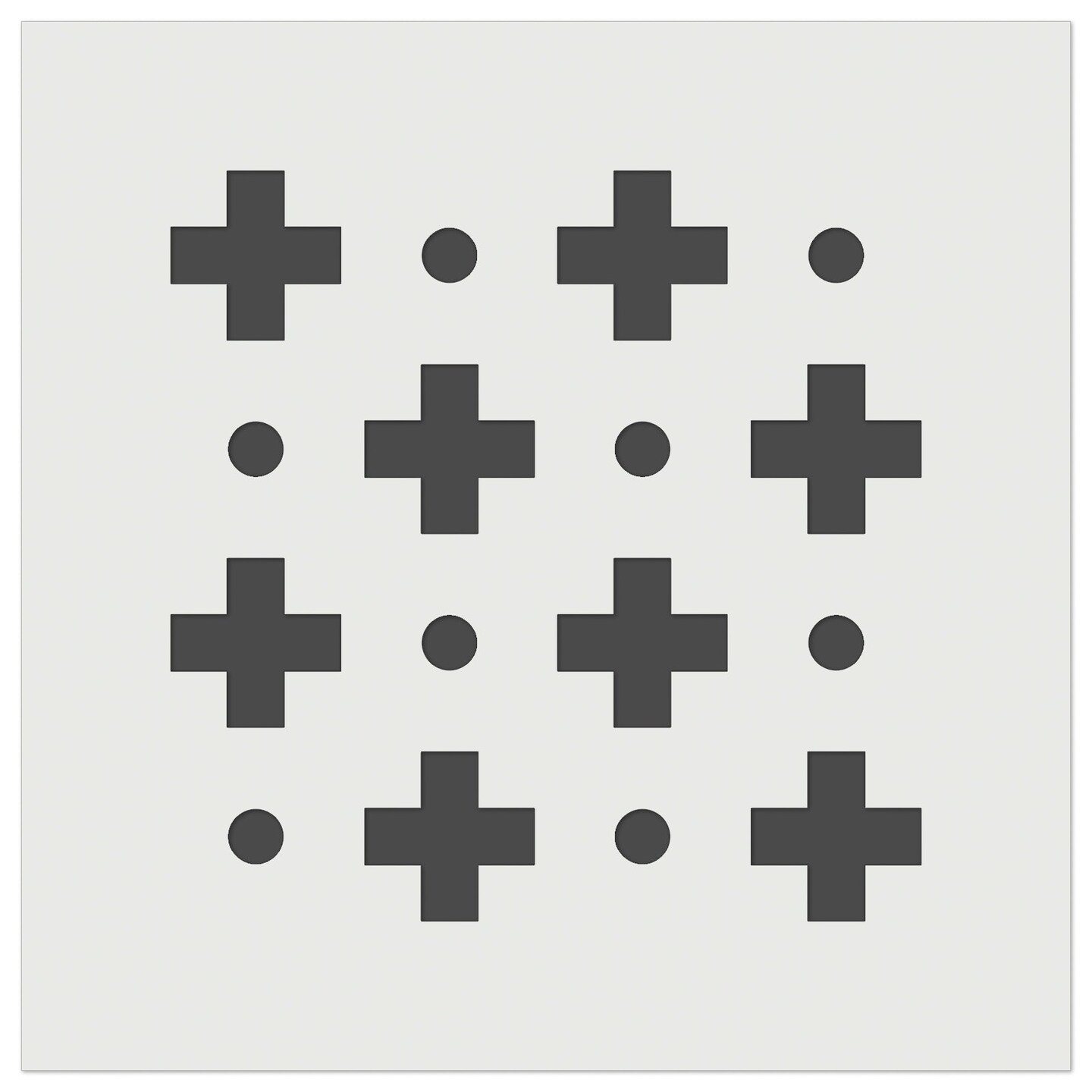 Swiss Cross with Dots Repeating Pattern Wall Cookie DIY Craft Reusable ...